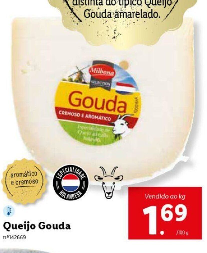 Promoção e preço de Queijo na Lidl - out. 2025