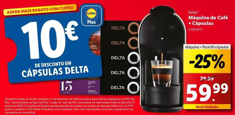 Promoção e preço de Maquina De Cafe na Lidl - mai. 2025