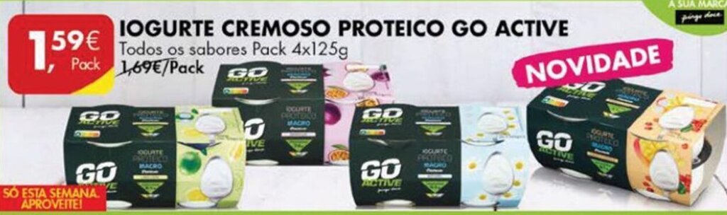 Promoção Iogurte Cremoso Proteico Go Active Todos os Sabores Pack ...