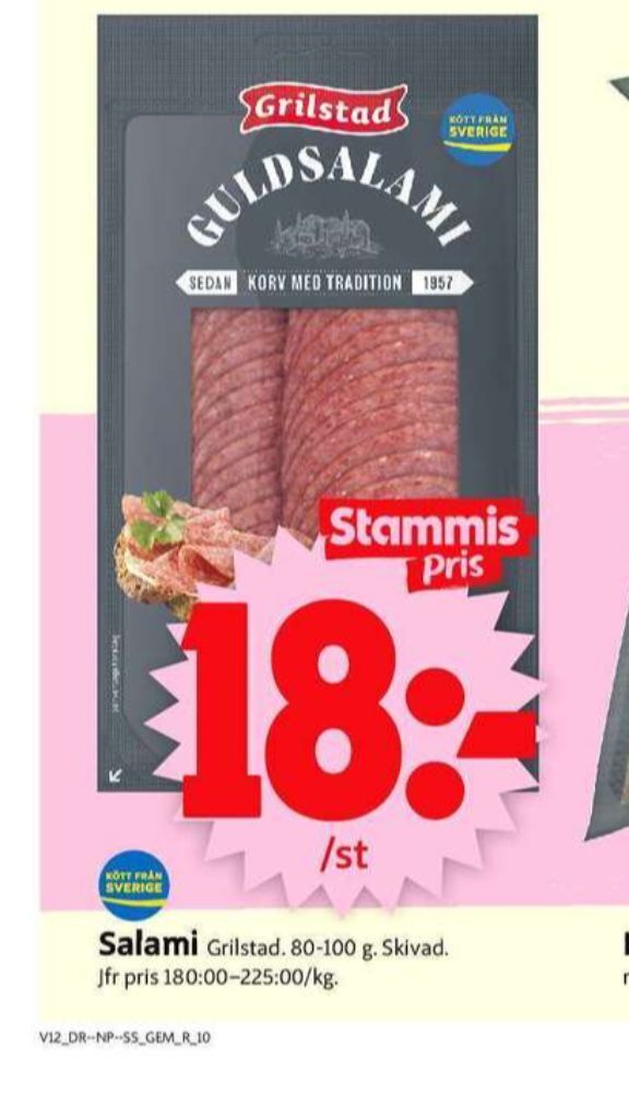 Grilstad salami erbjudande hos ICA Supermarket
