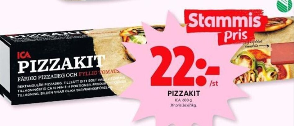 ICA PIZZAKIT erbjudande hos ICA Kvantum