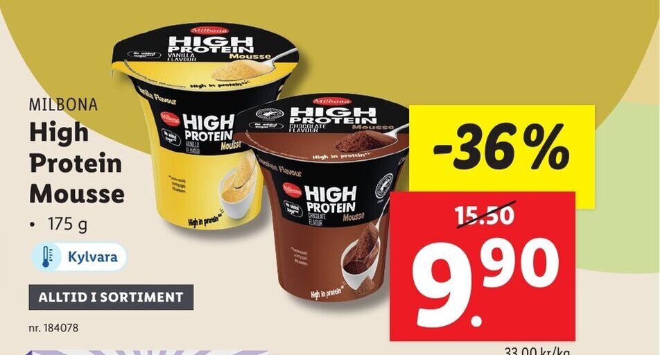 MILBONA High Protein Mousse erbjudande hos Lidl