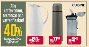 Alla kaffekannor, termosar och vattenflaskor! 1 stk erbjudande hos ÖoB