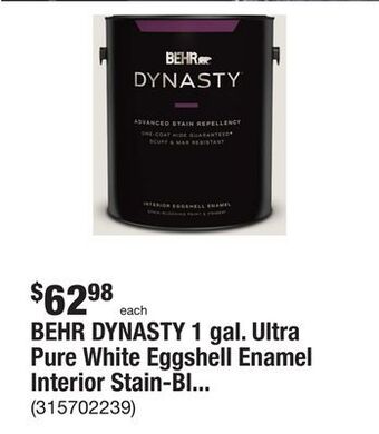 Behr dynasty deal The Home Depot – Jan 2026