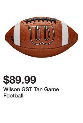 Wilson GST Tan Game Football offer at Dick's Sporting Goods