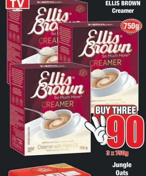 Ellis brown creamer 3 offer at Boxer