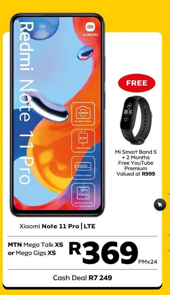 Xiaomi Redmi Note 11 Pro | LTE offer at MTN