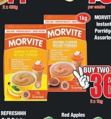 Morvite porridge 2 offer at Boxer