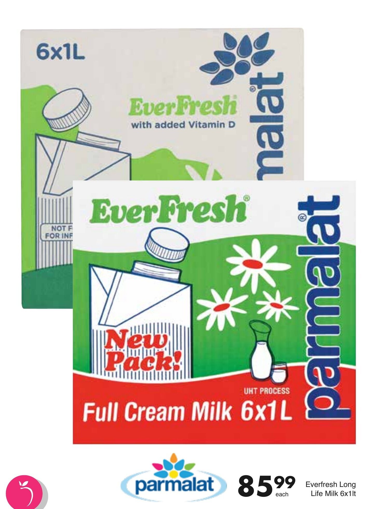 Parmalat Everfresh Long Life Milk 6 x 1lt offer at Save Hyper