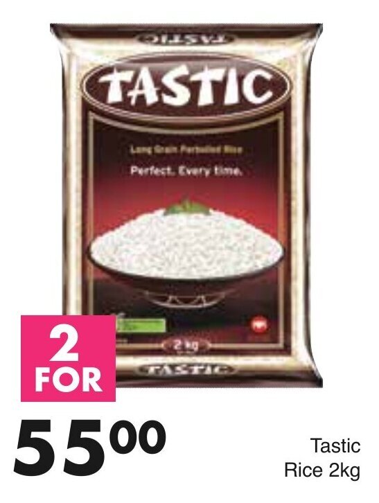 Tastic Rice 2 x 2kg offer at Save Hyper