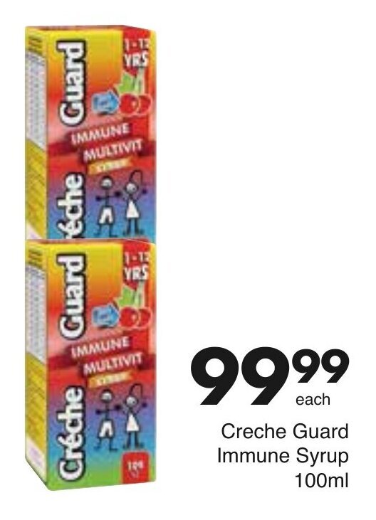 Creche Guard Immune Syrup 100ml offer at Save Hyper