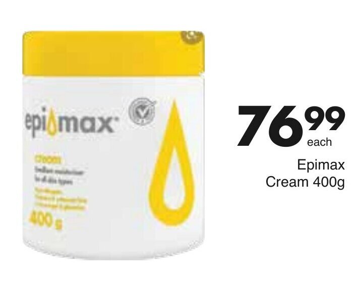 Epimax Cream 400g offer at Save Hyper
