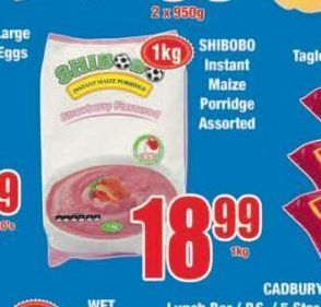 Shibobo porridge offer at Boxer