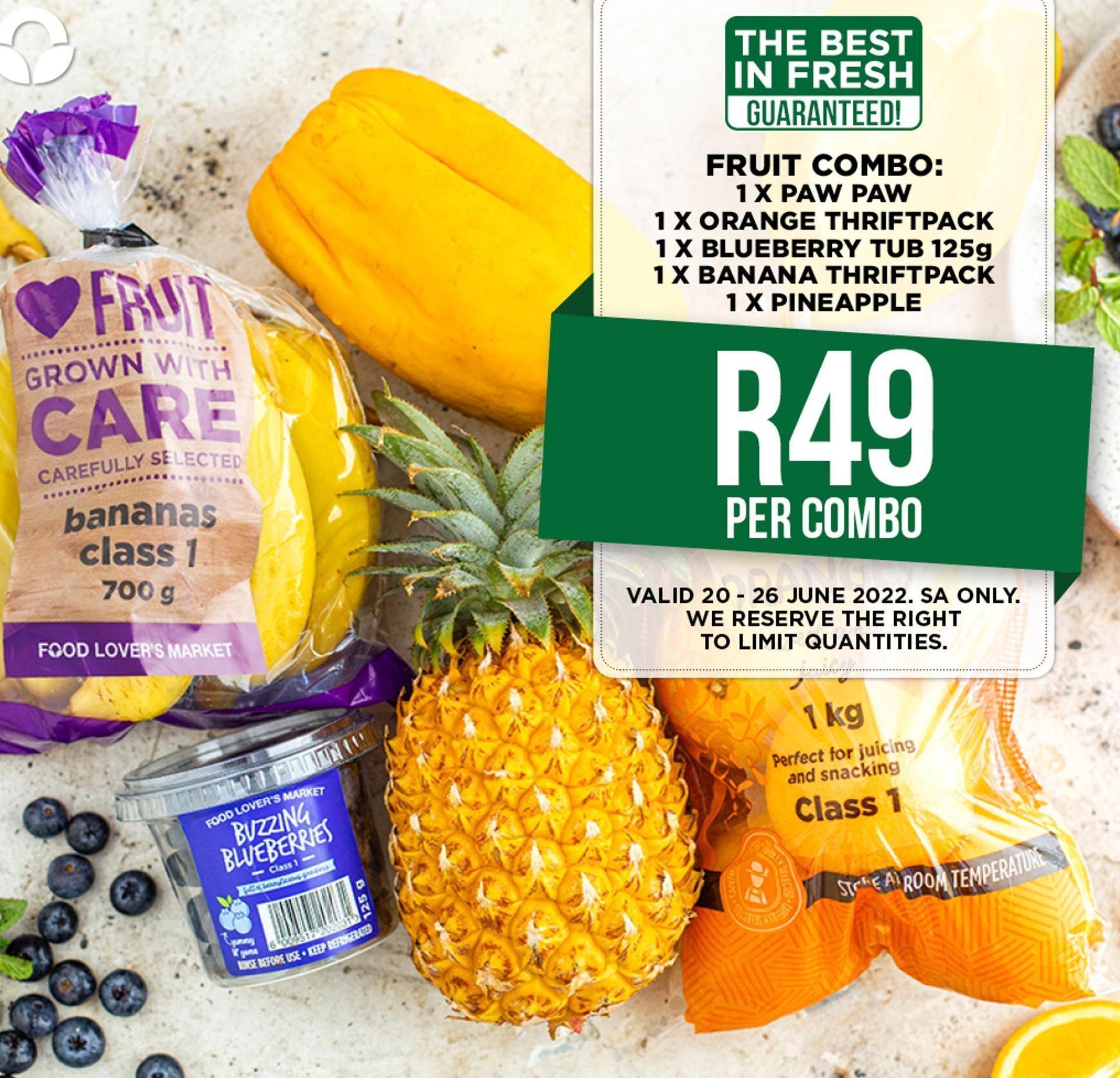 Fruit combo offer at Food Lover's Market