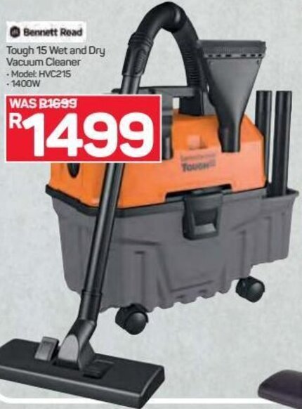 Bennett Read Tough 15 Wet and Dry Vacuum Cleaner offer at Pick n Pay ...
