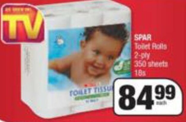 Spar Toilet Tissue 2 Ply 18s Offer At Spar spar-toilet-tissue-2-ply-18s-offer-at-spar