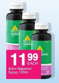 Adco Napamol Syrup 100ml offer at Save