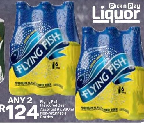 Flying Fish Flavoured Beer Assorted 6 x 330ml Non-Returnable Bottles ...