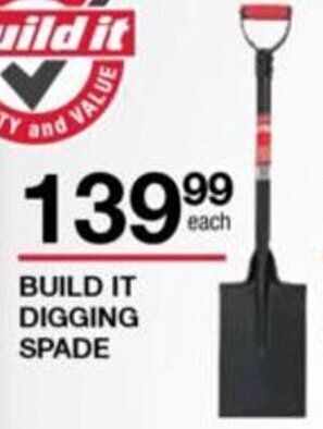 Build It Digging Spade offer at Build It