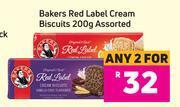 Bakers Red Label Cream Biscuits Assorted 2 x 200g offer at Game
