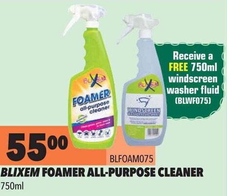 Blixem Foamer All-Purpose Cleaner 750ml offer at Midas