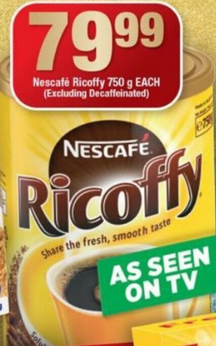 Nescafé Ricoffy 750g offer at OK Foods