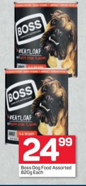 Boss Dog Food Assorted 820g each offer at Pick n Pay
