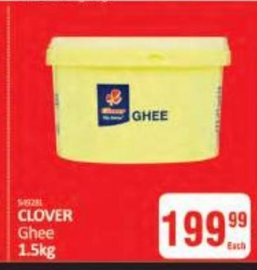 Clover ghee offer at KitKat Cash and Carry