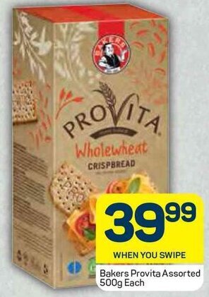 Bakers Provita Assorted 500g offer at Pick n Pay