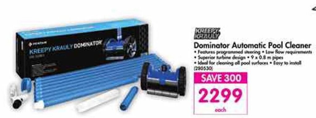 Kreepy Krauly Dominator Automatic Pool Cleaner offer at Makro