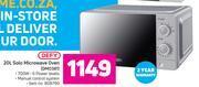 Defy 20L Solo Microwave Oven DMO381 offer at Game