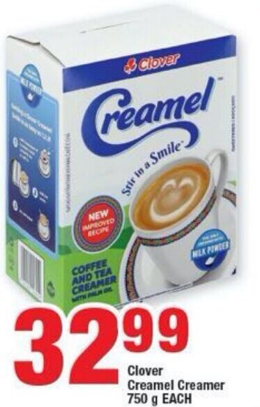 Clover Creamel Creamer 750g offer at OK Foods
