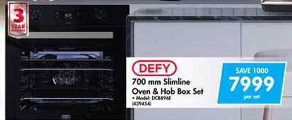 Defy 700mm Slimline Oven & Hob Box Set offer at Makro
