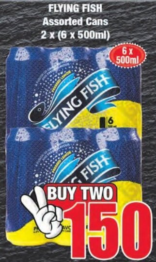 Flying Fish Assorted Cans 2 x 6 x 500ml offer at Boxer Superstores