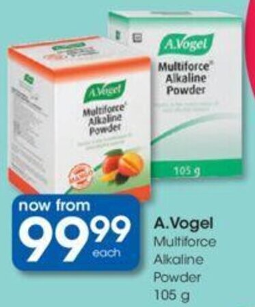 A.Vogel Multiforce Alkaline Powder 105g offer at Clicks
