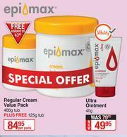 Epimax Regular Cream Value Pack 400g Tub Plus Free 125g Tub-Per Pack ...