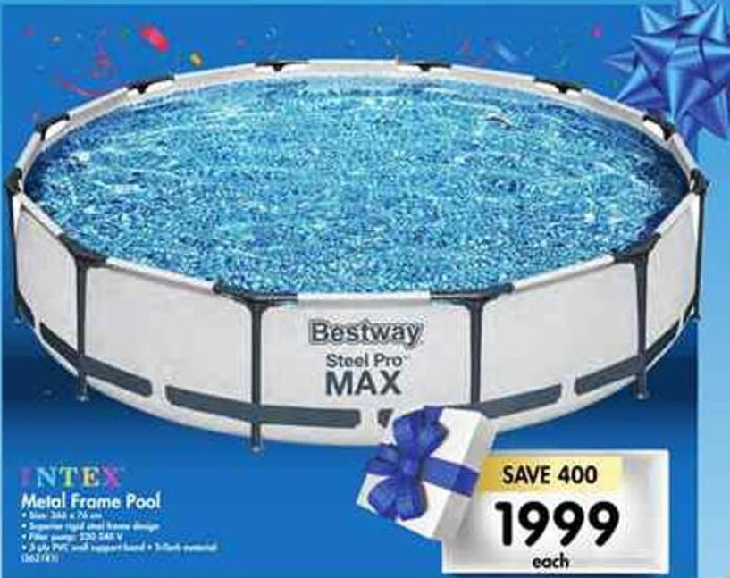 Intex Metal Frame Pool offer at Makro