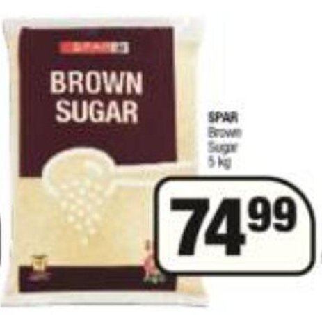 Spar Brown Sugar 5kg offer at Spar