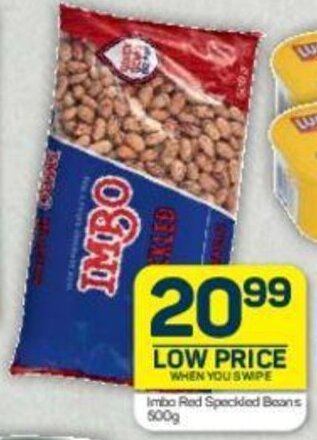 Imbo Red Speckled Beans 500g offer at Pick n Pay