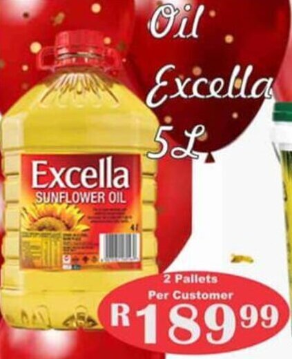 Oil Excella 5L offer at Advance Cash n Carry