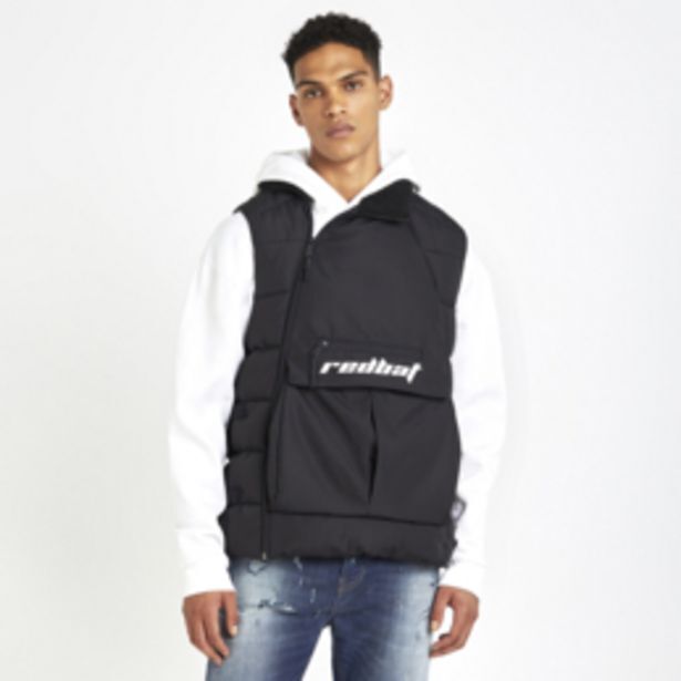 Redbat men's black utility vest offer at Sportscene