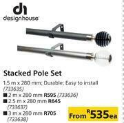 Designhouse Stacked Pole Set (1.5m x 280mm)-Each offer at Builders ...