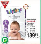 Baby things value pack premium nappies-per pack offer at Dis-Chem