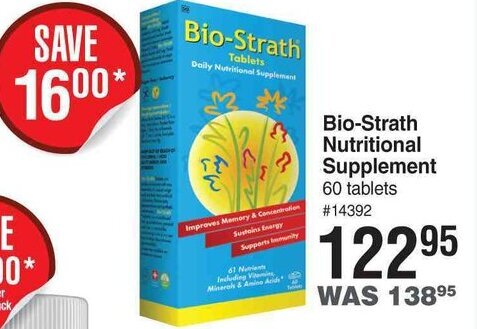 Bio-Strath Nutritional Supplement 60 Tablets offer at Dis-Chem
