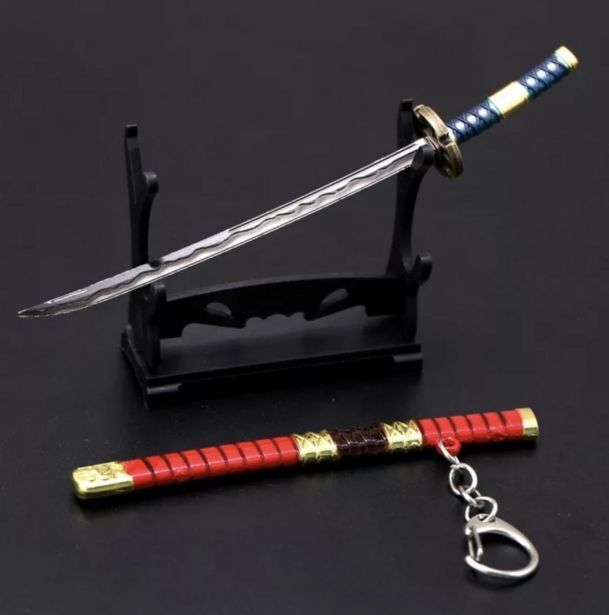 Ninja samurai steel metal katana sword keychain offer at OneDayOnly
