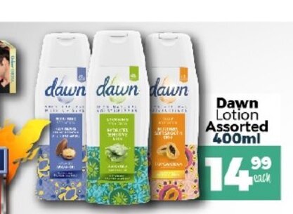 Dawn Lotion Assorted 400ml offer at Take 'n Pay