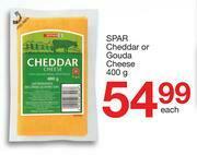 Spar Cheddar Or Gouda Cheese-400g Each offer at Spar