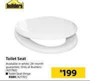 Builders toilet seat offer at Builders Warehouse