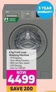 Defy 6kg front load washing machine offer at Game