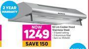Defy 60cm cooker hood stainless steel offer at Game